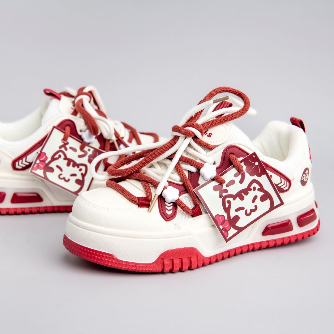 Kawaii Neko Chunky Casual Sneakers - Unisex - Bobo's House