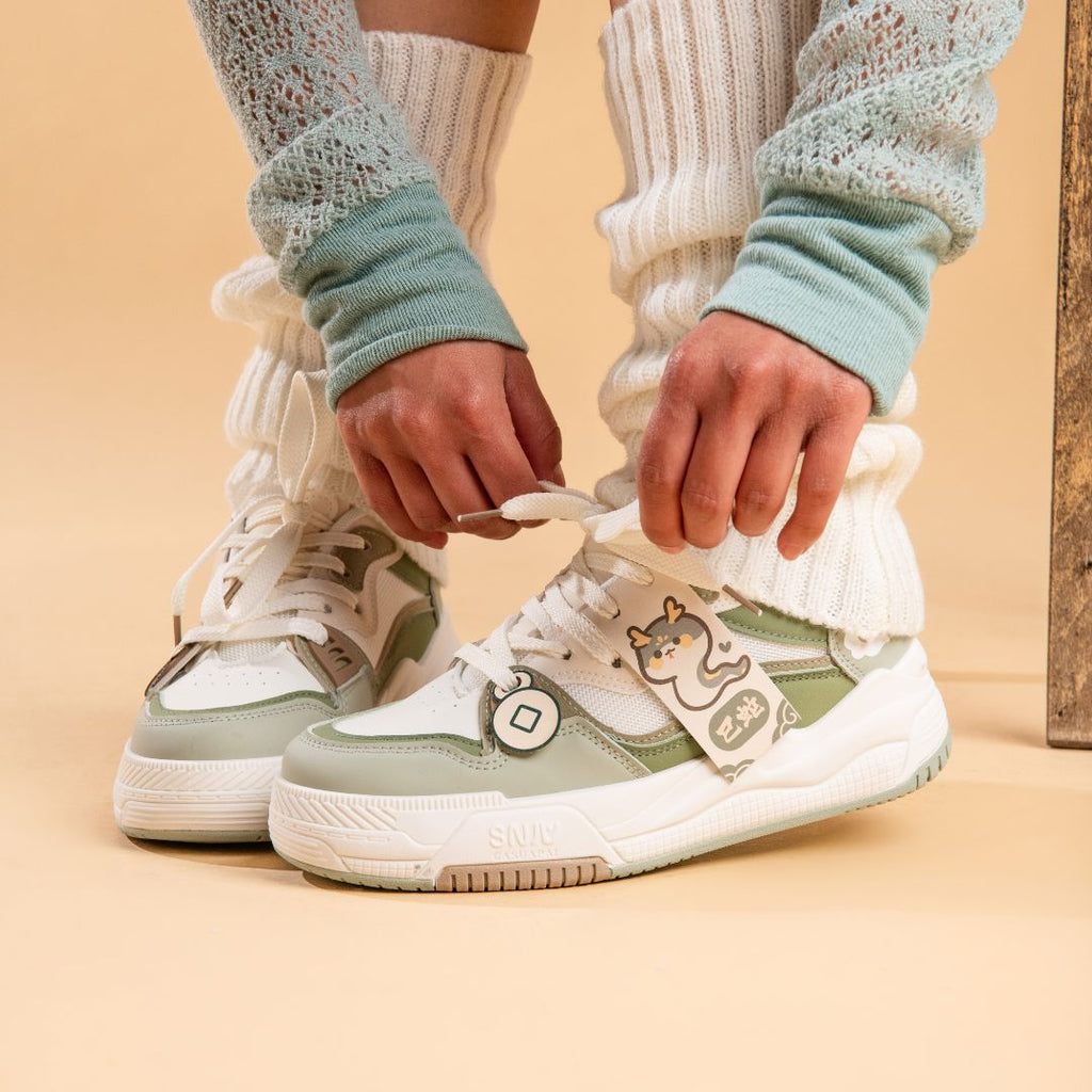 Ultra Cute Sea Snake Chunky Green Shoes - Women's - Bobo's House