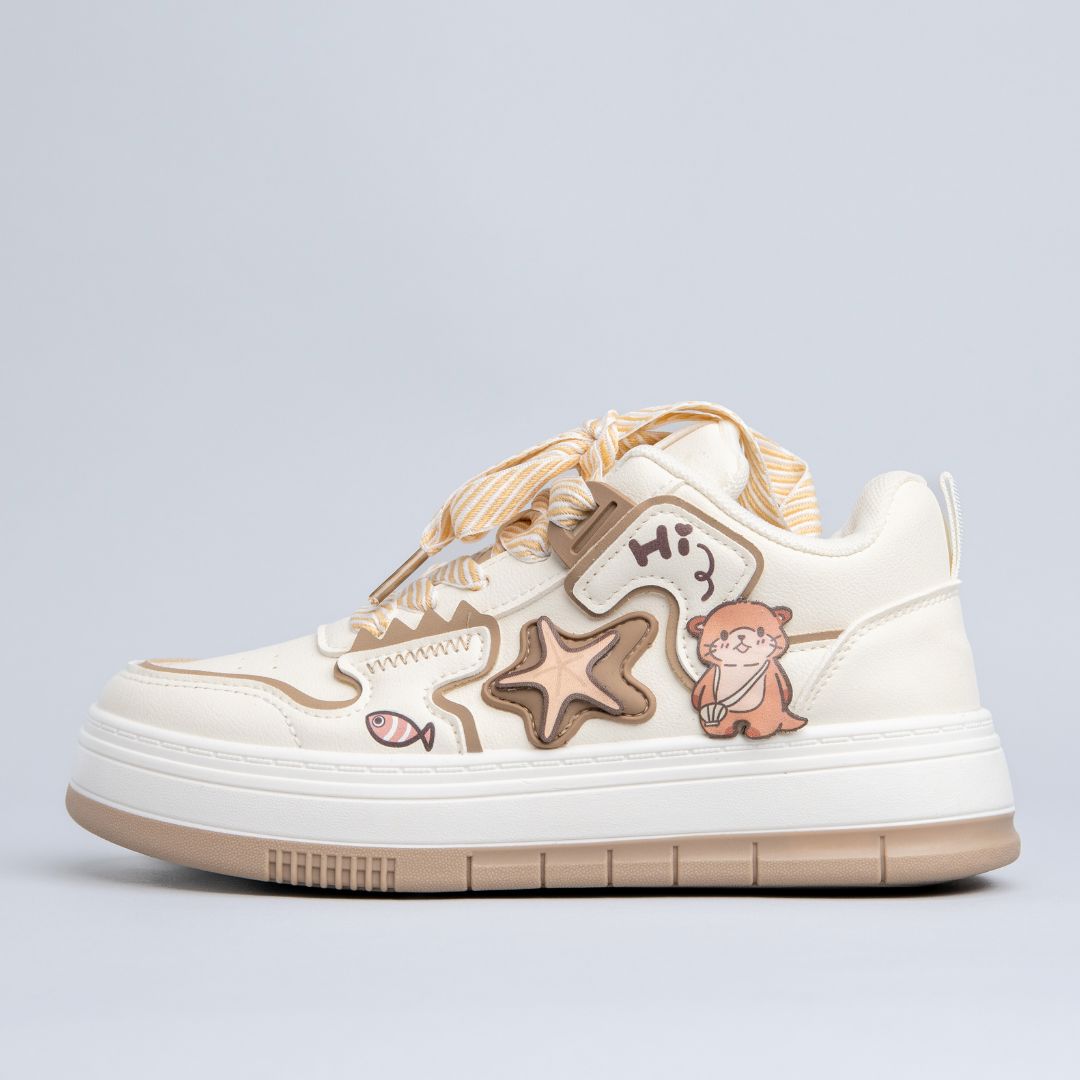 Ultra Friendly Sea Otter Chunky Mid Top Shoes - Women's – Bobo's House